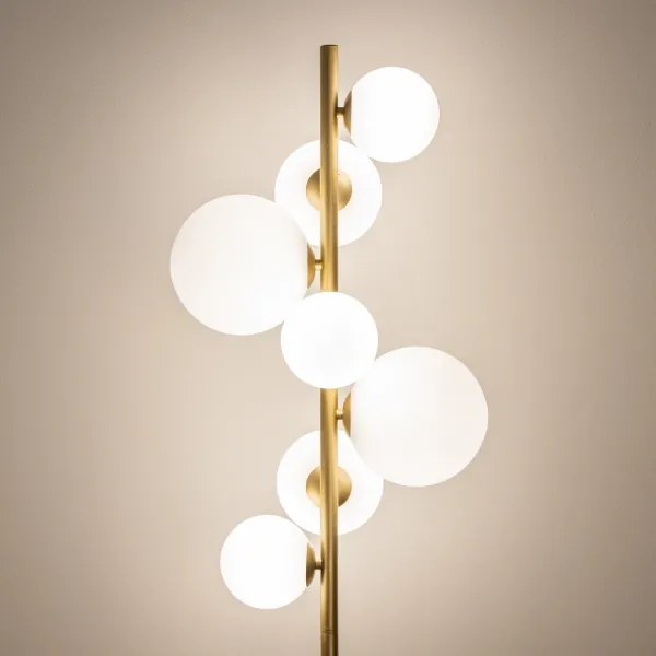 BRILAGI - LED Stojací lampa MILLA 7xG9/3W/230V zlatá/bílá
