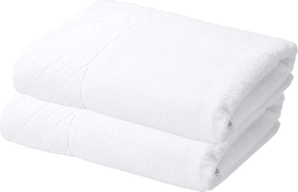 Livarno® Sada froté osušek 70 x 140 cm, 450 g/m2, 2dílná, bílá