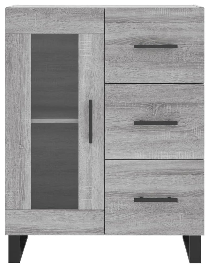 Skříň highboard šedá sonoma 69,5 x 34 x 180 cm kompozitní dřevo