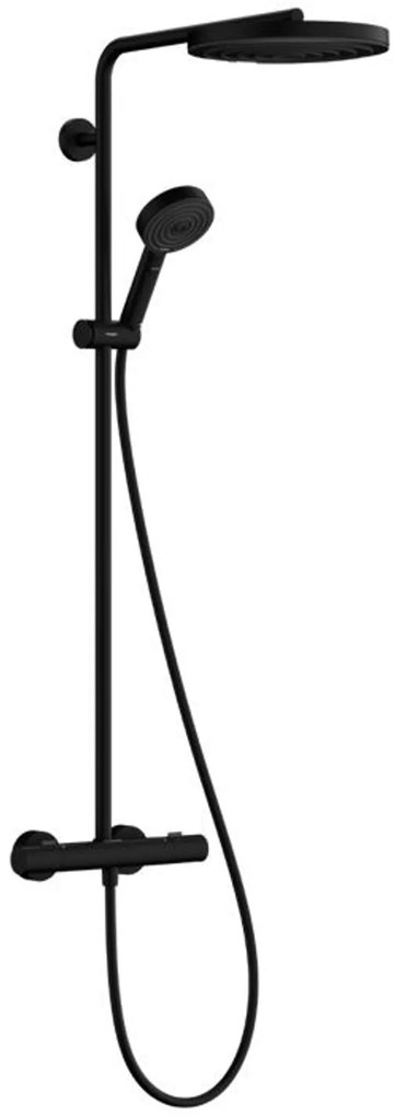 Hansgrohe Pulsify S Puro - Sprchový set s termostatem, průměr 26 cm, 3 proudy, matná černá 24236670