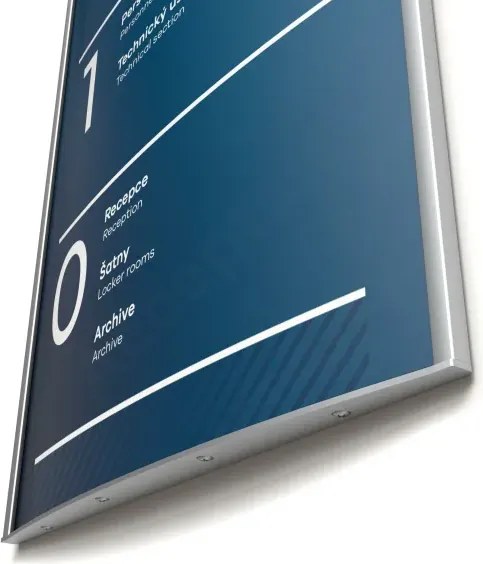 ACCEPT Orientační tabule Klassik UNI A2 (420 x 1 000 mm) - rozměr 420 x 1 000 mm
