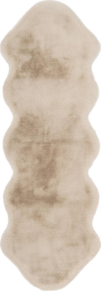 XXXLutz UMĚLÁ KOŽEŠINA, 60/180 cm, krémová - Online Only koberce & rohožky - 005937001101