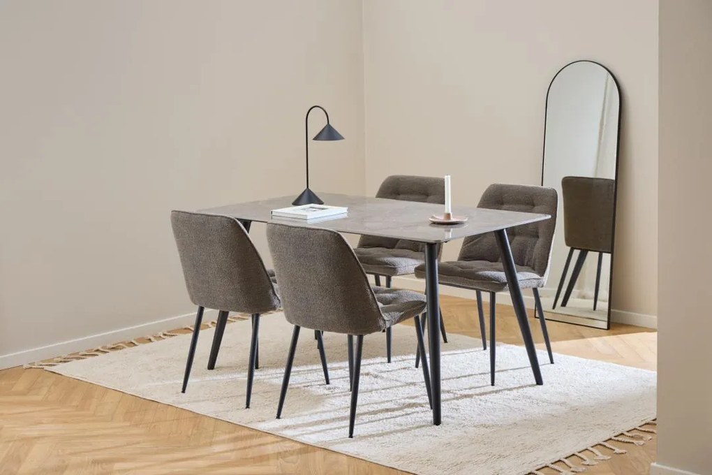 ACTONA GROUP Jídelní židle BROOKE taupe z látky Monza 0000107640