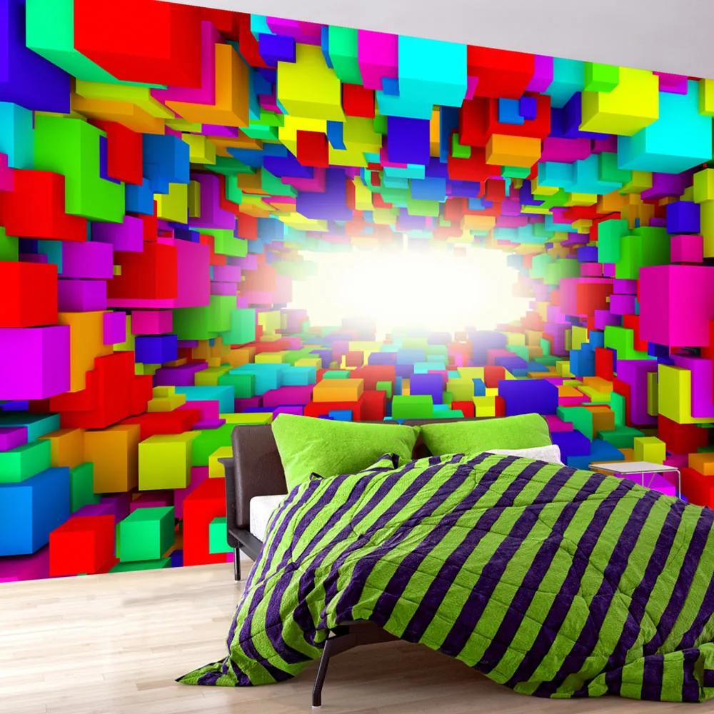 Fototapeta - Světlo v barevné geometrii 300x210 + zdarma lepidlo