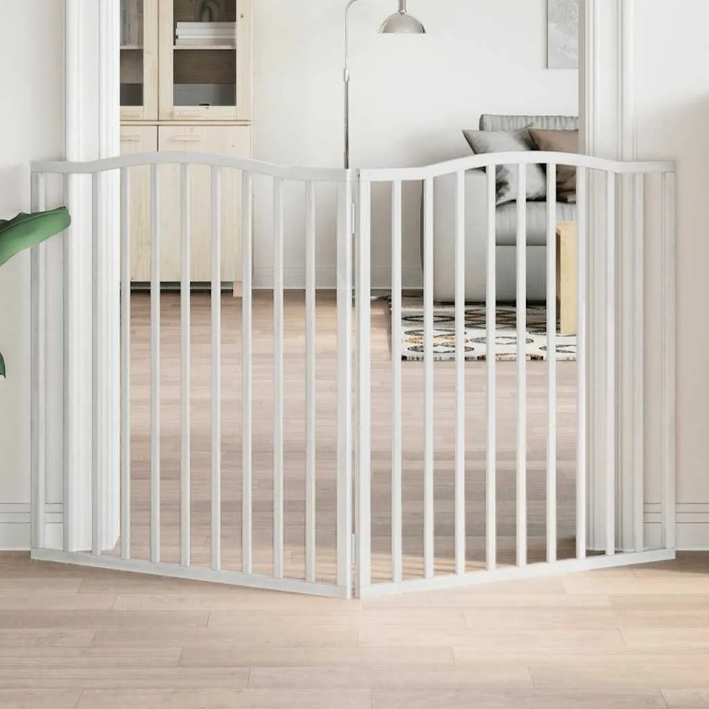Zábrana Pro Psy Skládací 3 Panely 150 Cm Topol - Přírodní / 2 / 80 x 90 x 2 cm
