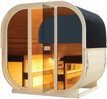 RAKOUSKÝ produkt - Venkovní sauna HANKO pro 6 osob 210 x 180 x 210cm ( F60180 )