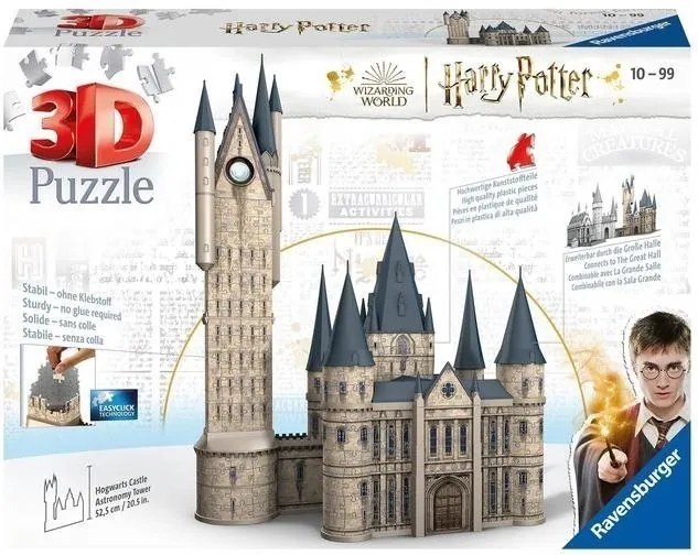3d puzzle ravensburger 3d puzzle 112777 harry potter: bradavický hrad - astronomická věž 540 dílků