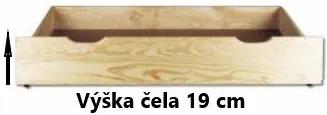KLASA-NÁBYTEK.cz Dvoulůžková postel PRIMA - borovice ROZMĚR: 180 x 200 cm