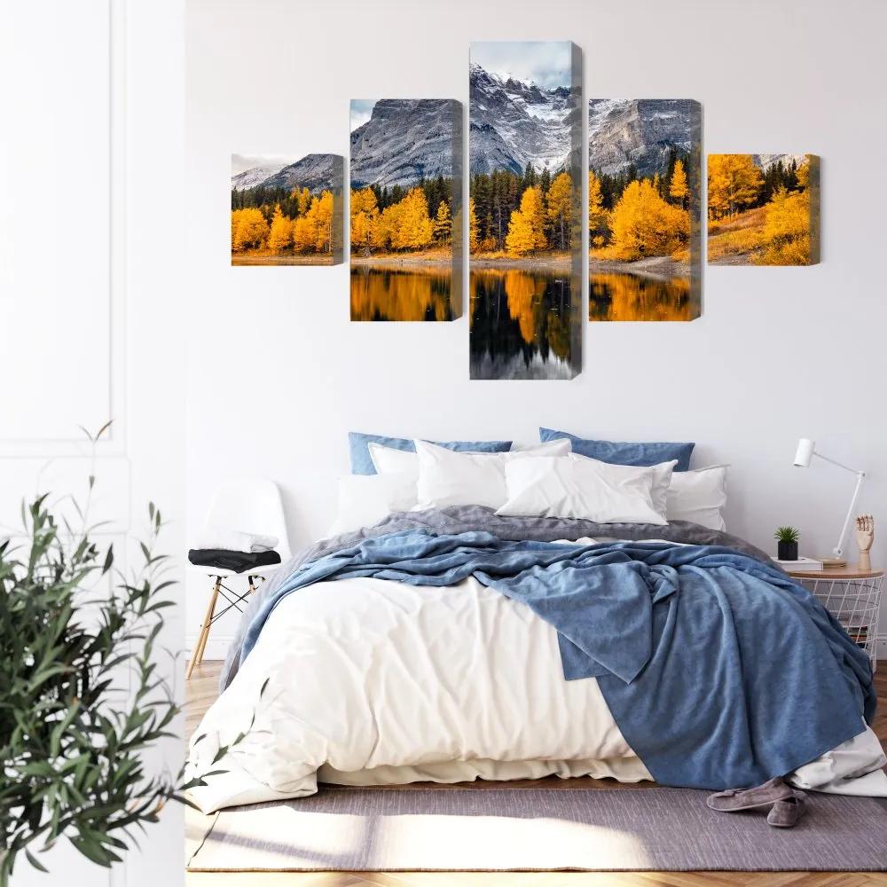 Vícedílný obraz Národní Park Banff V Kanadě Nedostatek Nedostatek Přírodní plátno 250x150
