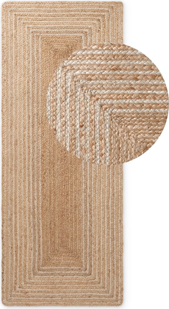 Hanse Home, Běhoun Juno 106328 White Gold, 80x200, béžová, chodba / předsíň
