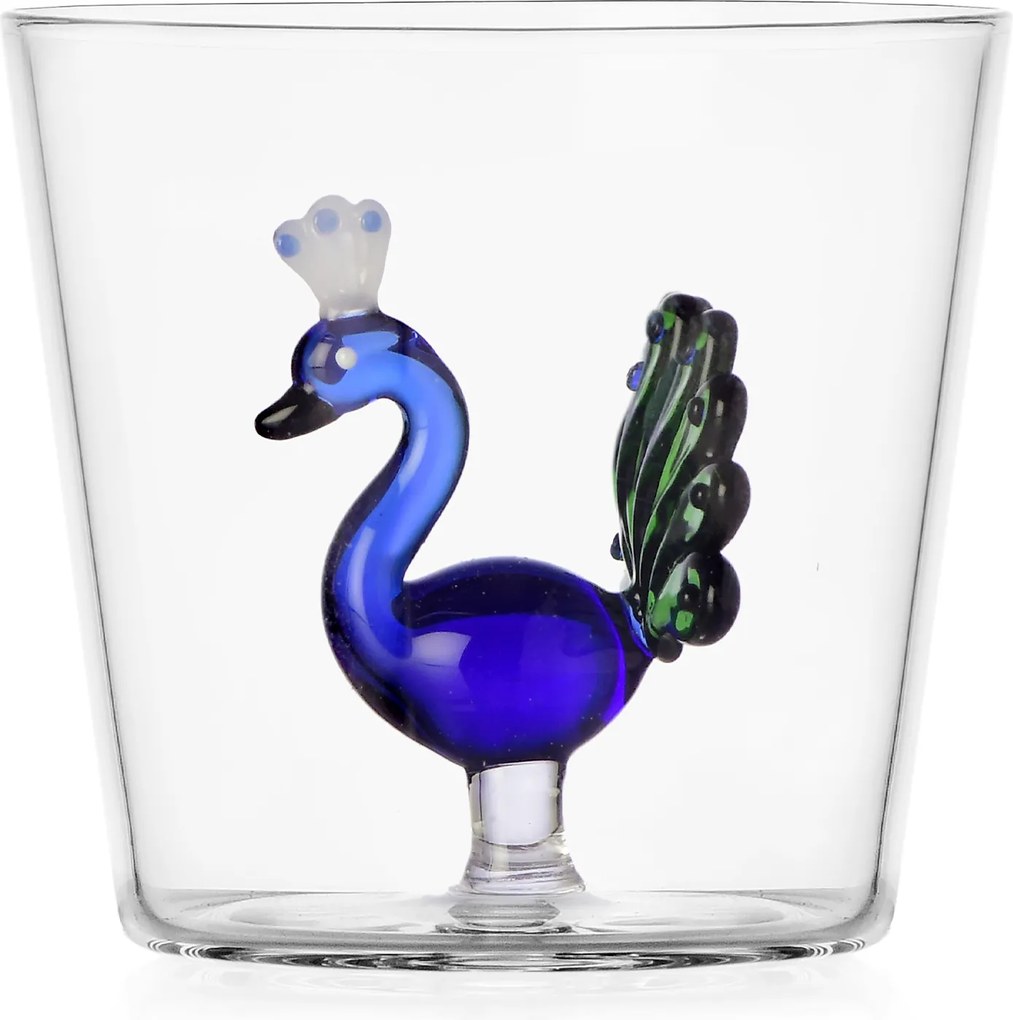 Ichendorf Milano designové sklenice na vodu Animal Farm Tumbler Blue Peacock
