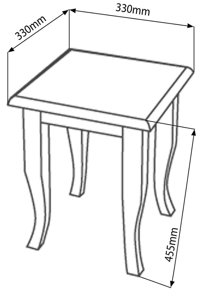 Sapho RETRO stolička 33x45x33cm, buk - 1677