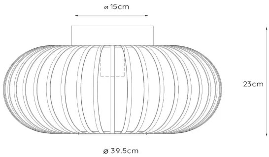 Lucide 78174/40/31 - Stropní svítidlo MANUELA 1xE27/60W/230V pr. 39,5 cm bílá