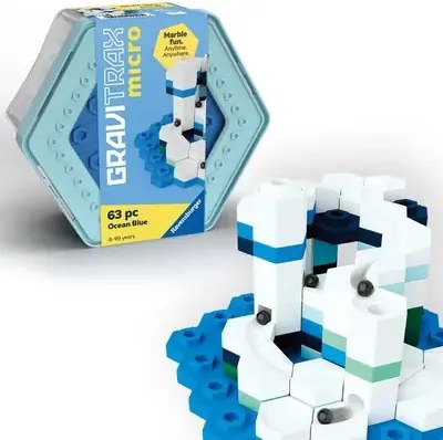 RAVENSBURGER Stavebnice GraviTrax Micro Startovní sada S modrá / 63 dí
