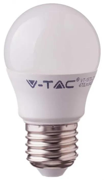 V-TAC LED žárovka mini GLOBE G45 5,5W/230V/E27/2700K/470Lm/180°/A+