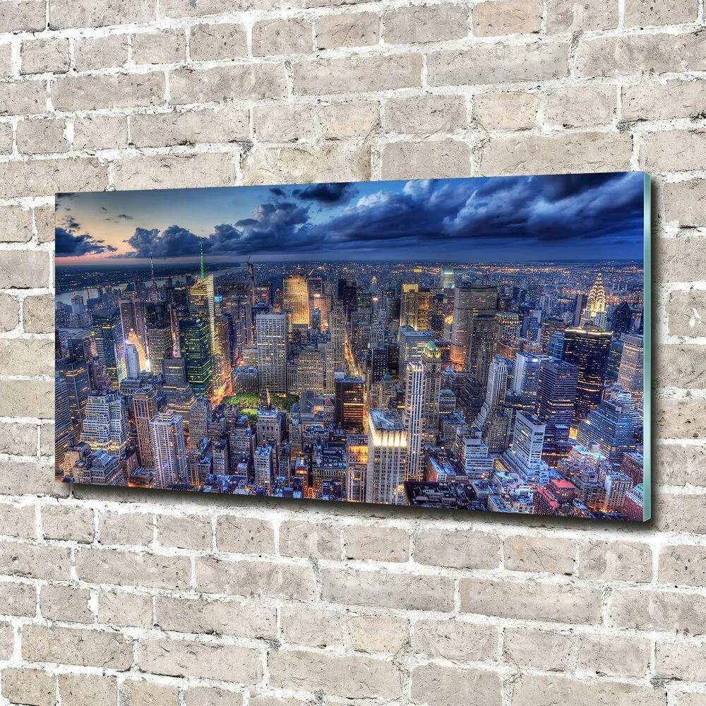Wallmuralia Moderní foto obraz na stěnu New York ptačí pohled 140x70 cm
