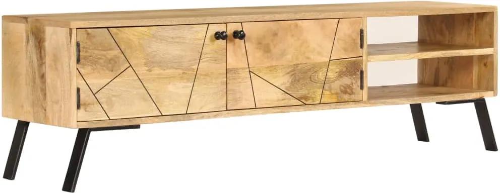 TV stolek z masivního mangovníkového dřeva 140 x 30 x 40 cm