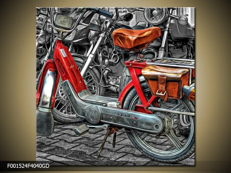 Retro obraz mopedu (), 40 dalších rozměrů