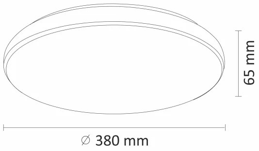 LED Stmívatelné stropní svítidlo DESERT LED/24W/230V s dálkovým ovladačem