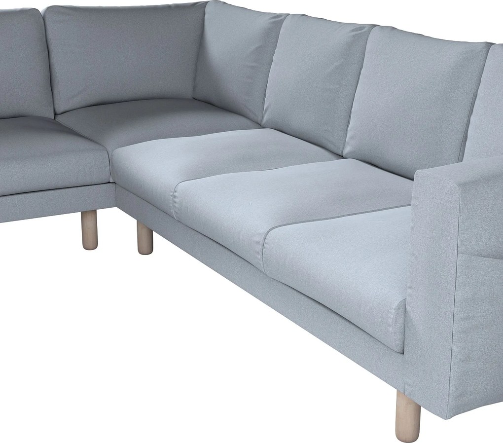 Potah na pohovku IKEA Norsborg rohová 5-místná barva modrá látka pletený vzor