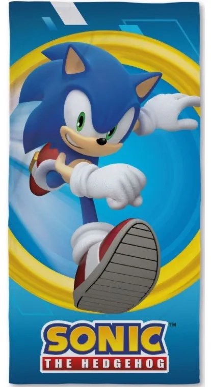 Vesna | Dětská osuška Sonic The Hedgehog 70x140 cm