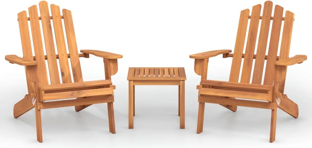 3dílná sada zahradního nábytku Adirondack masivní akácie 3152121