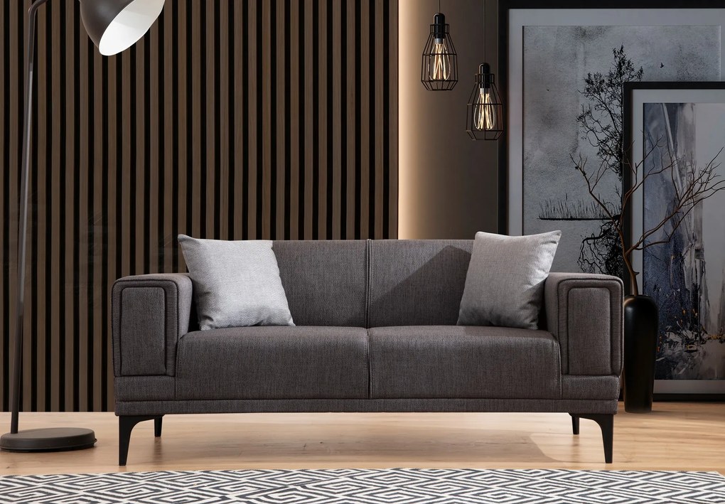 Hanah Home Dvoumístná pohovka HORIZON tmavě šedá 170 cm