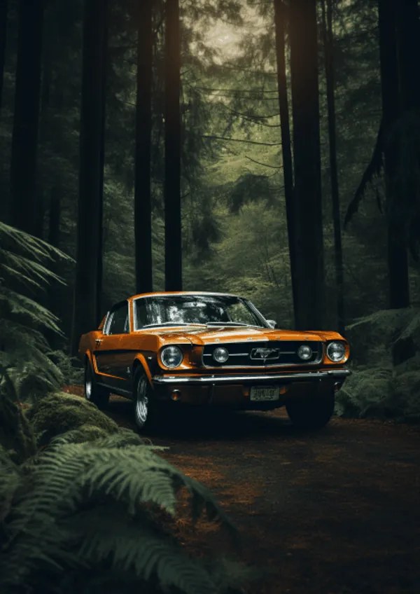 Ford Mustang v ztraceném lese 1