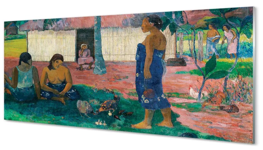 akrylový obraz African Art Village 120x60 cm