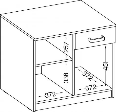 Falco Komoda Matylda 820 dub artisan