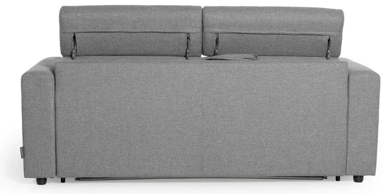 Pohovka TAVOLA s rozkladem na každodenní spaní, šedá (plutone 27 grigio)