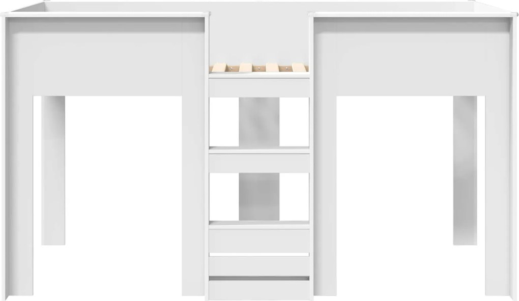 Patrová postel pro děti Bílá 75 x 190 cm Kompozitní dřevo 3410467
