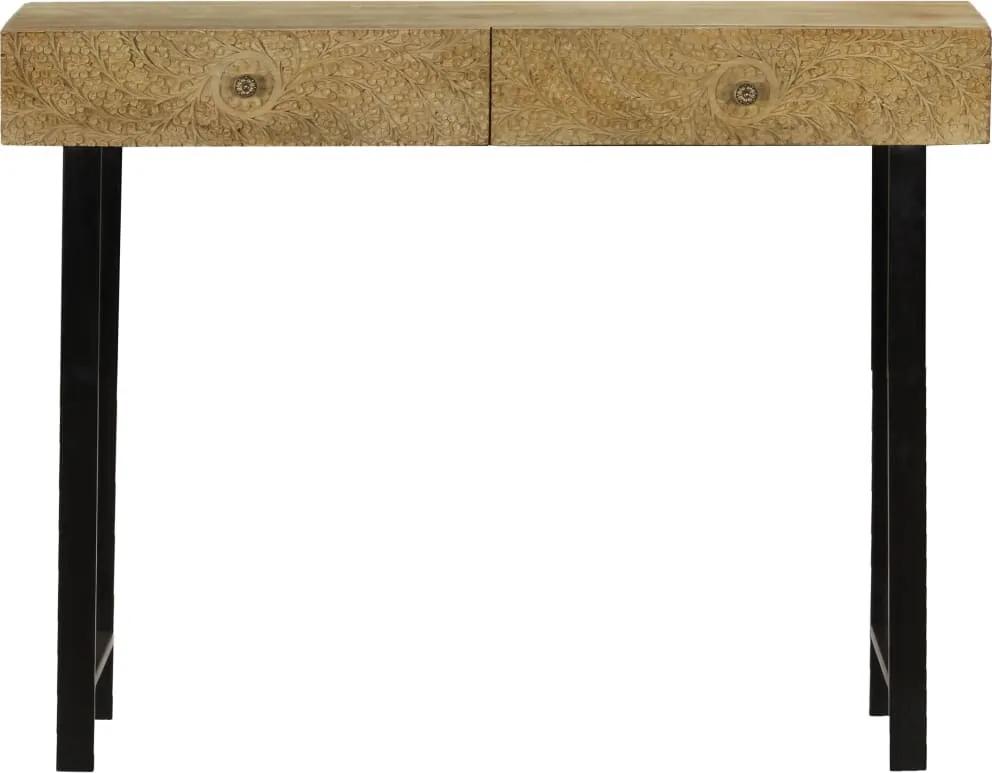 vidaXL Konzolový stolek z masivního mangovníku 102 x 30 x 79 cm [246977]