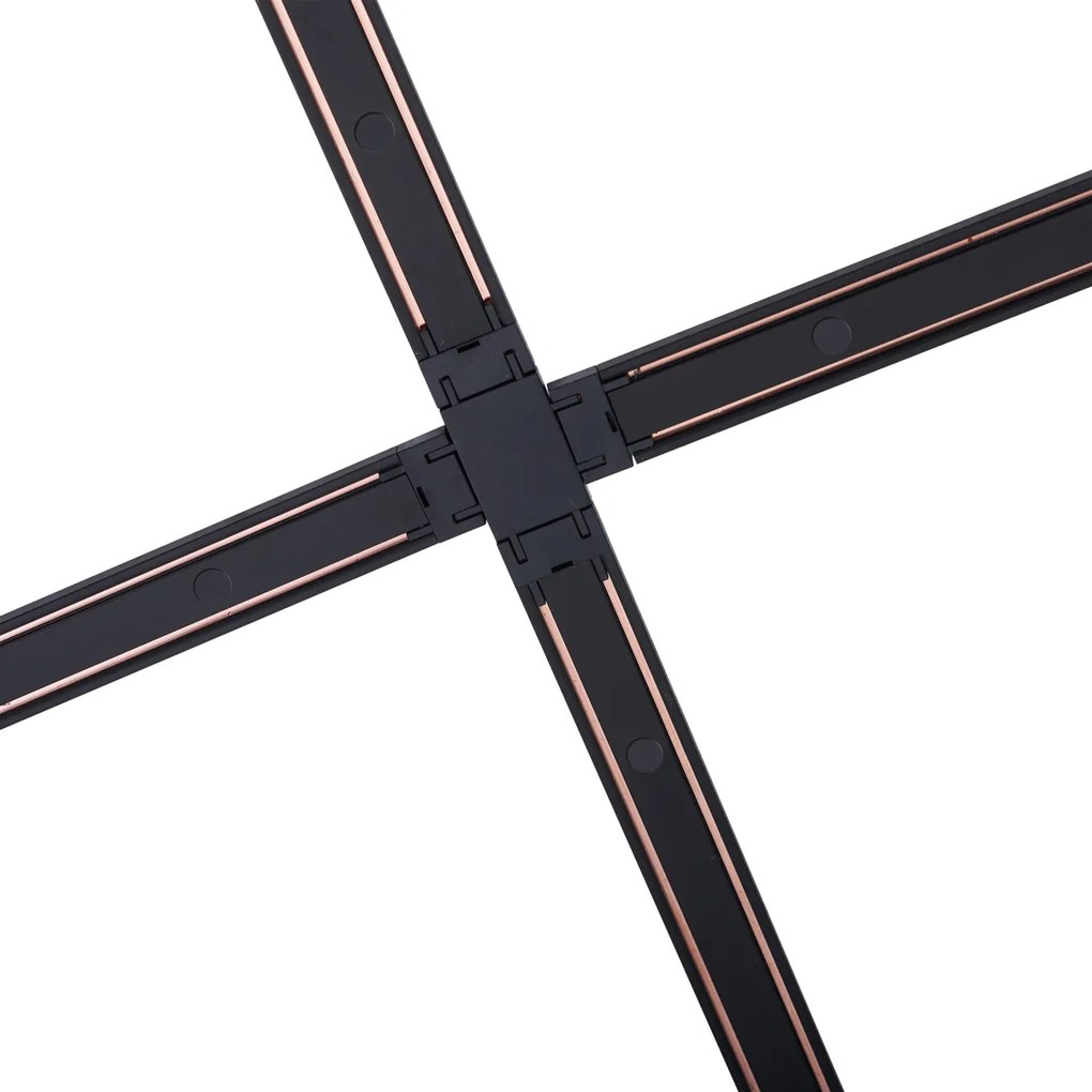 Moderní kolejnicový systém černý 1-fázový 400 cm - Magnetic