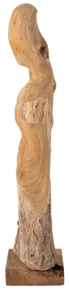 Socha z teakového dřeva Bloomingville Lenoa, výška 70 cm