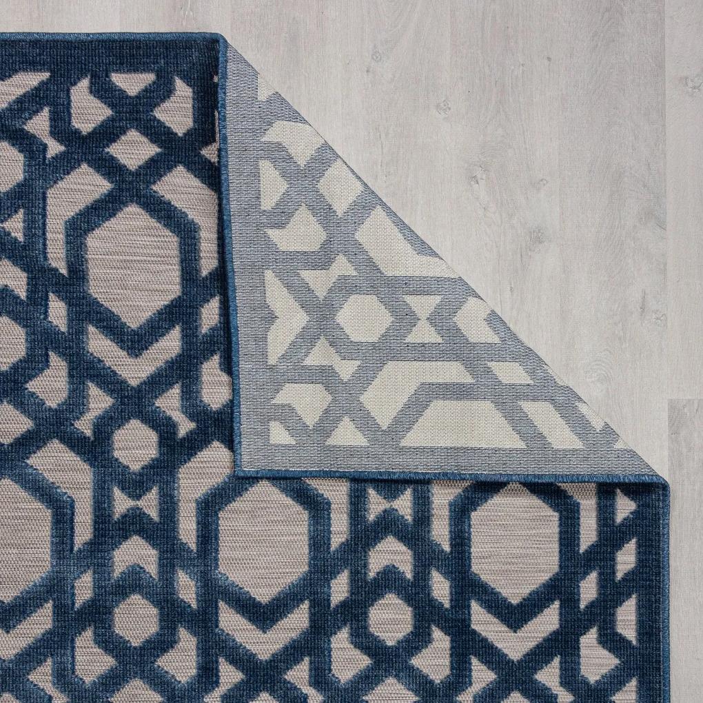 Flair Rugs koberce Kusový koberec Piatto Oro Blue – na ven i na doma - 160x230 cm