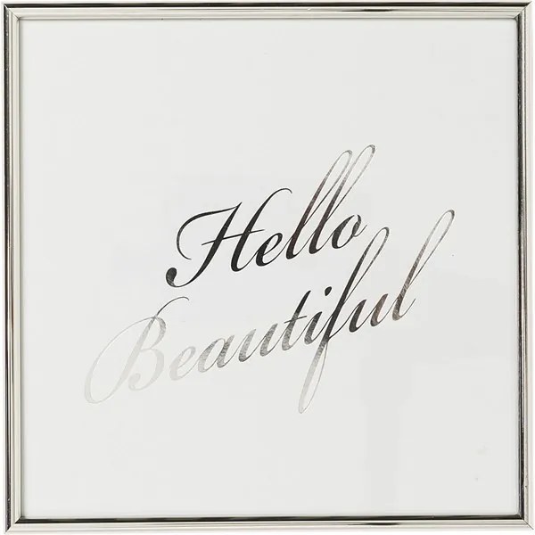 Obraz s rámem Hello Beautiful 27×27 cm