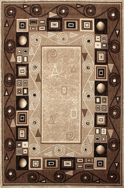 Balta  Kusový koberec SILVER 1830/12 hnědý 80 x 150