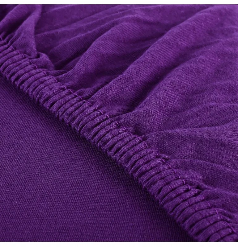 Prostěradlo fialové jersey EMI, Plachta 90x200