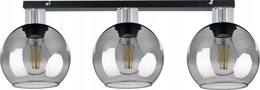 Lampa stropní svítidlo Stropní Lustr pevný loft Chrom 3