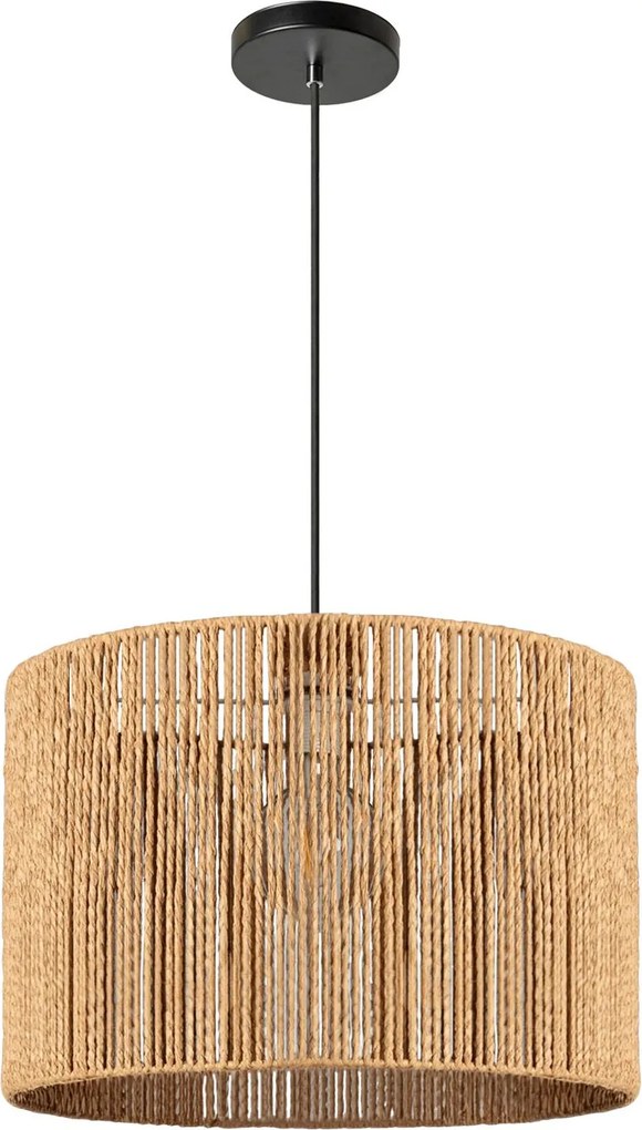 Toolight BOHO, stropní svítidlo o průměru 40cm 1xE27 APP1325-1CP, černá-hnědá, OSW-02412
