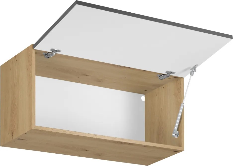 Horní skříňka, dub artisan/šedý mat, LANGEN G80K