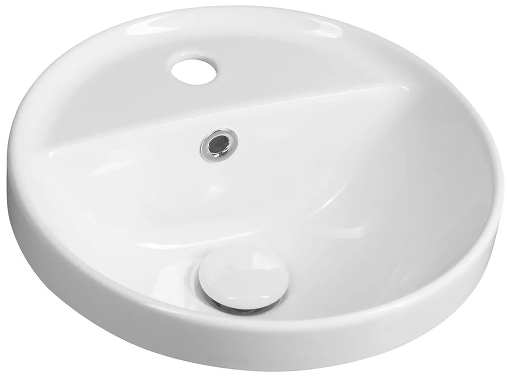 Sapho Sapho, YUVA keramické umyvadlo zápustné, Ø 38cm, bílá, TU0652