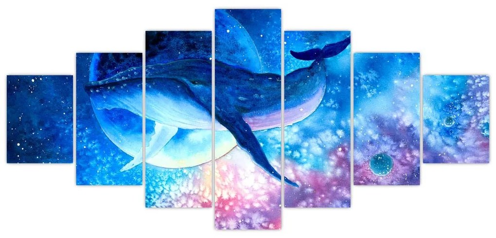 Obraz - Vesmírná velryba (210x100 cm)
