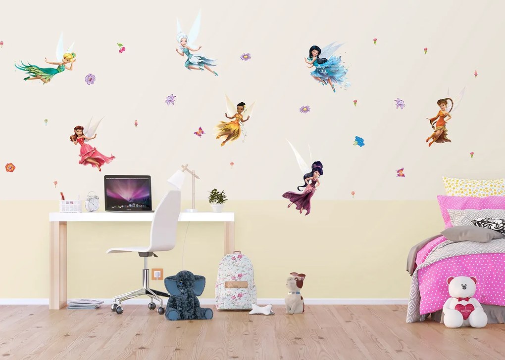 Dětská samolepka na zeď Disney Létající Víly | 65 x 85 cm | DDK1769