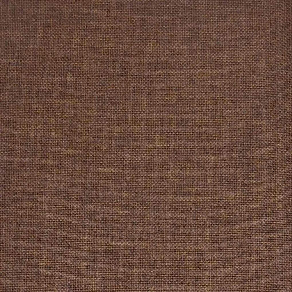 Otočná jídelní židle hnědá textil 3087972