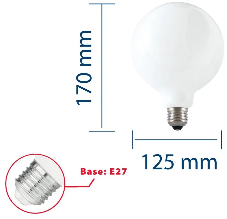 VELAMP OPAL FILAMENT žárovka 18W, E27, 4000K
