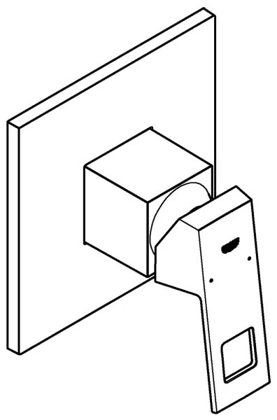 GROHE 24061000 - Sprchová baterie EUROCUBE lesklý chrom