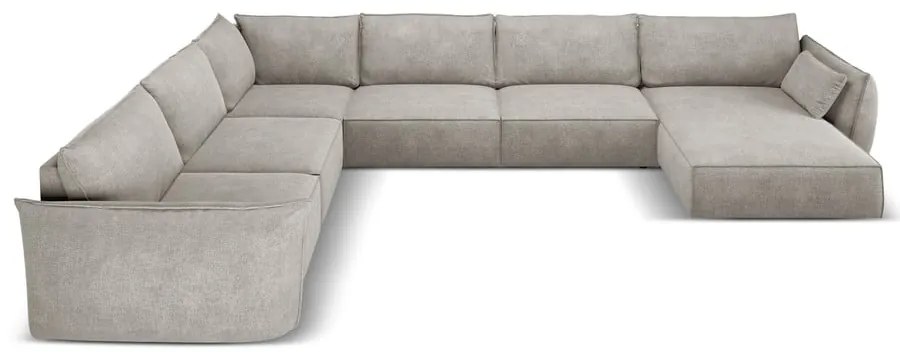 Světle šedá rohová pohovka (levý roh) Vanda – Mazzini Sofas