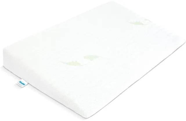 Kojenecký polštář - klín Sensillo bílý Luxe s aloe vera 60x38 cm Bílá